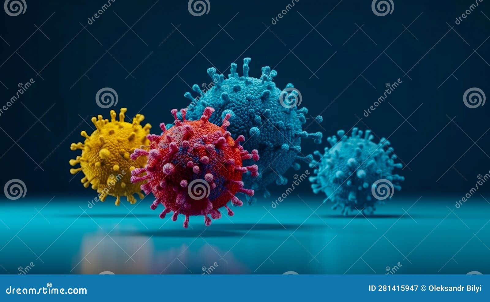 Realistic image of microbe stock illustration. Illustration of bacteria ...