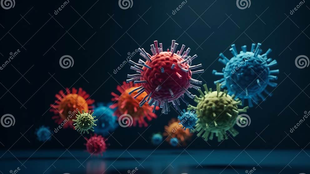Realistic image of microbe stock image. Image of bacterium - 287595379