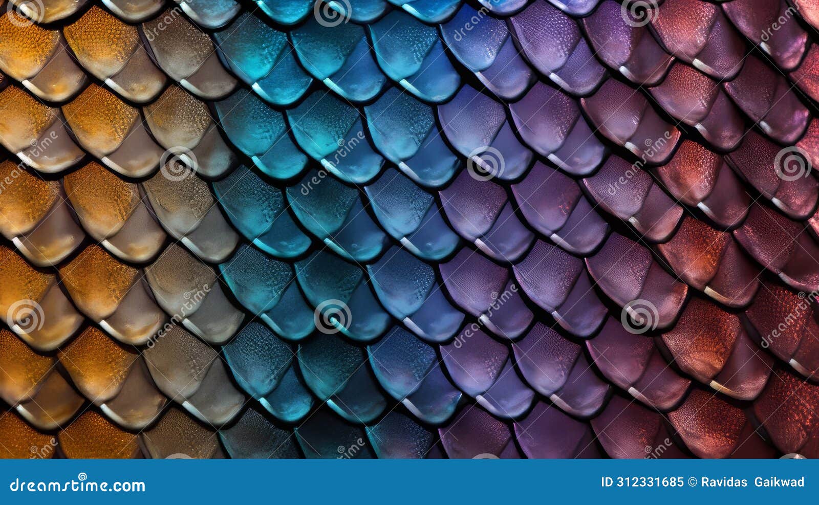 A Realistic Image of a Reptiles Scales Stock Illustration ...