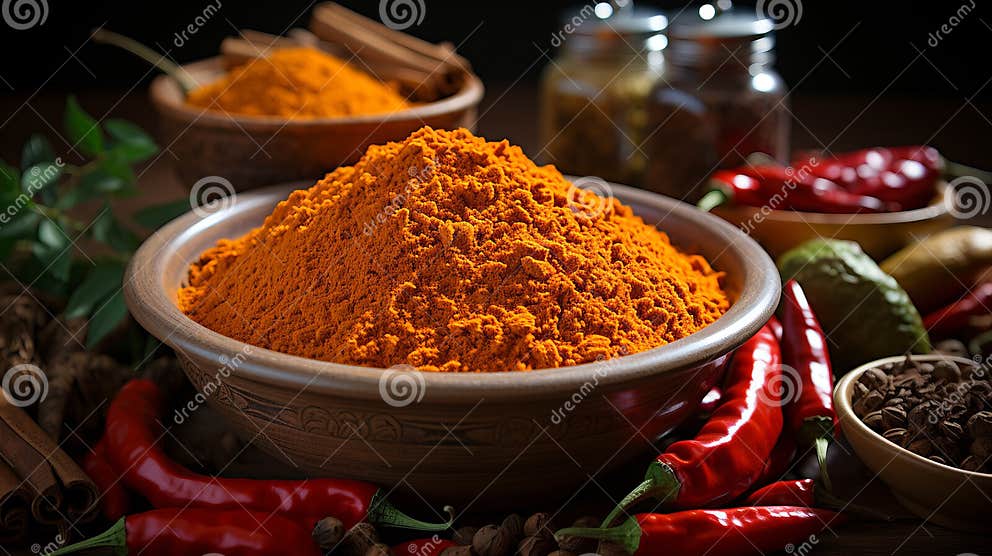 A Realistic Image of Spice Paprika. AI Generated Stock Image - Image of ...
