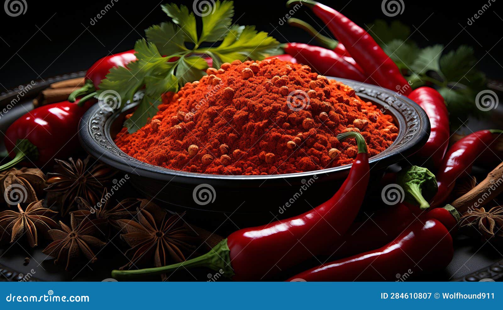 A Realistic Image of Spice Paprika. AI Generated Stock Illustration ...