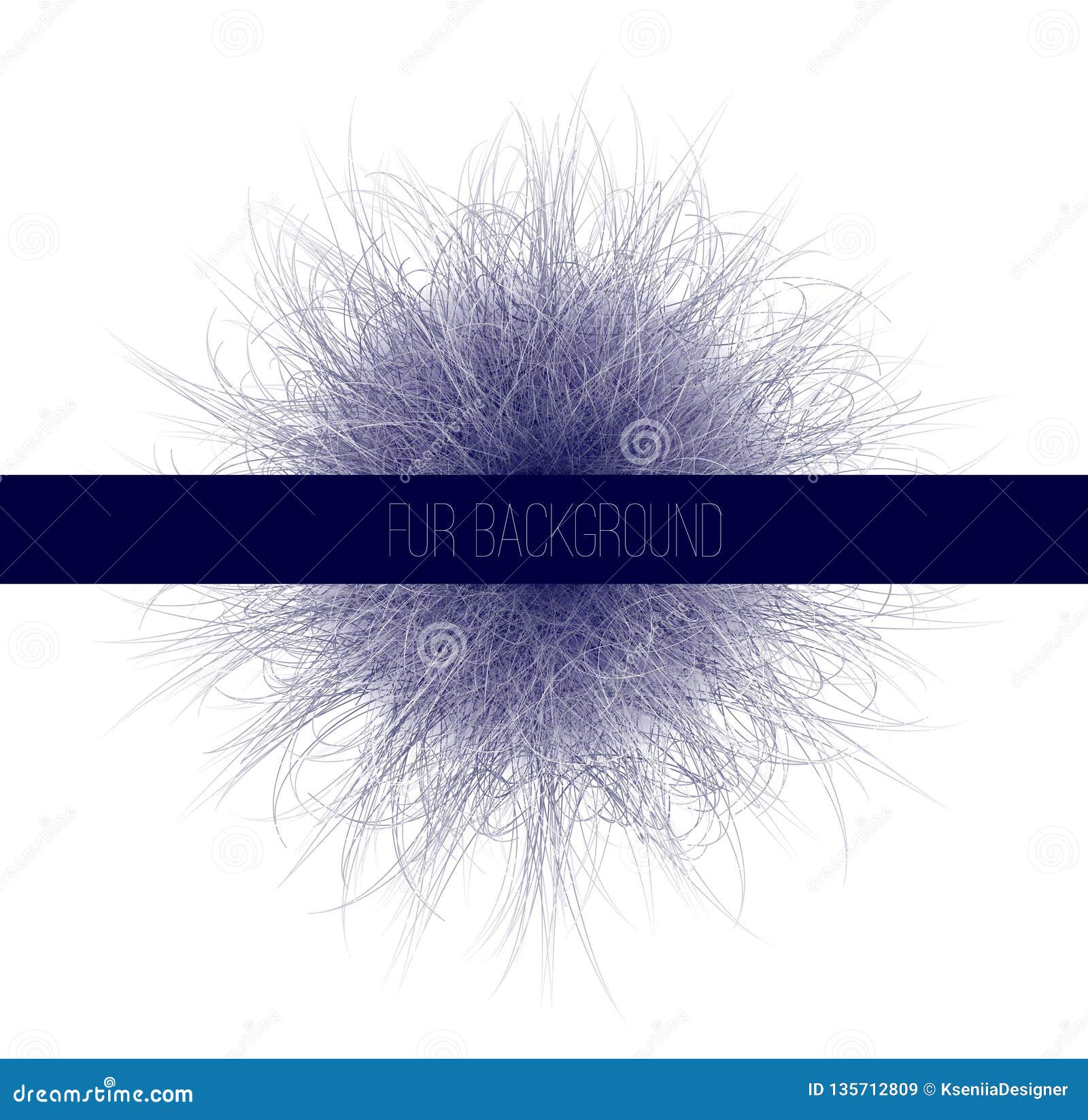 Realistic Image of a Vector Fur Ball Stock Vector - Illustration of ...