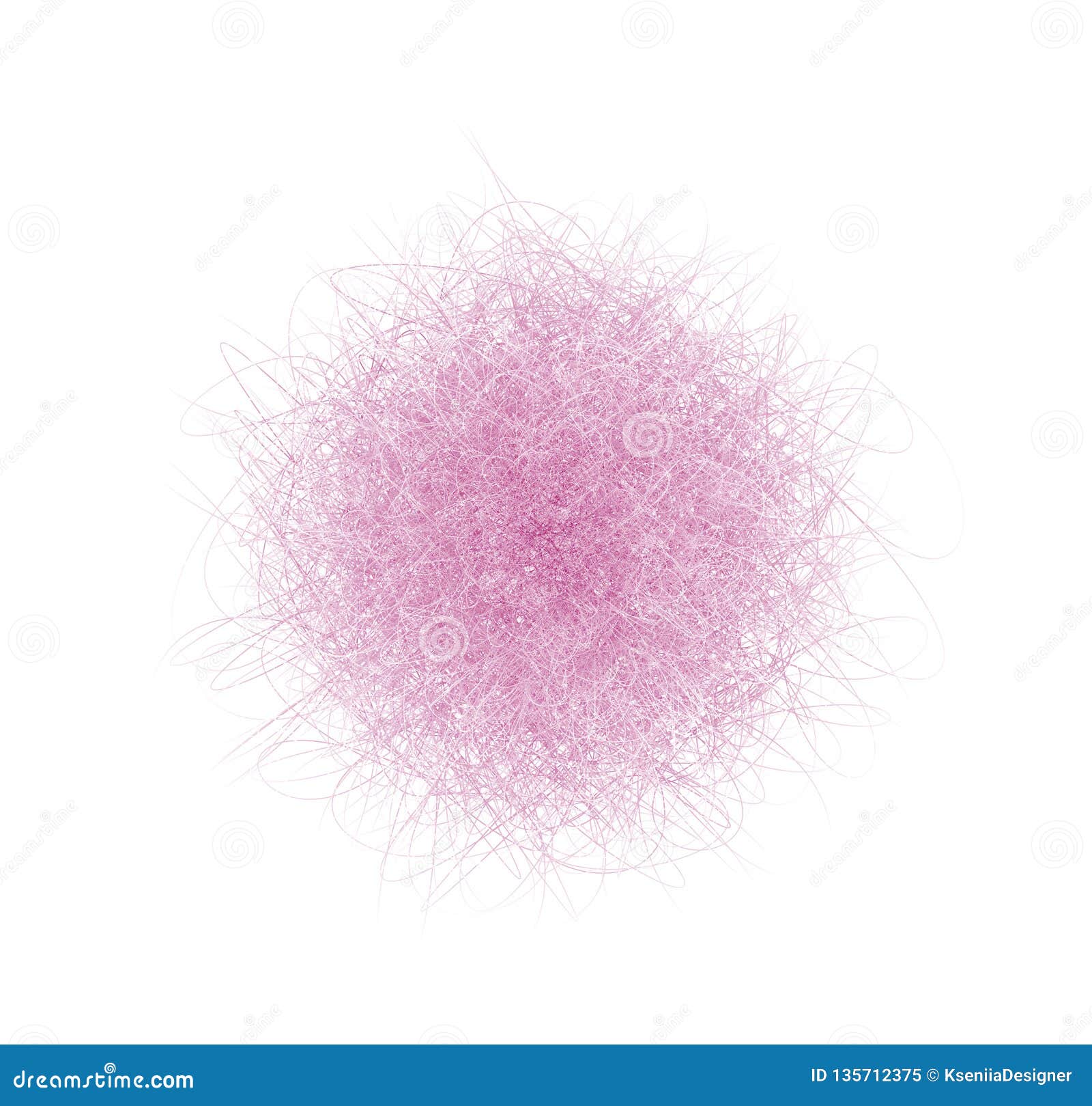Realistic Image of a Vector Fur Ball Stock Vector - Illustration of ...