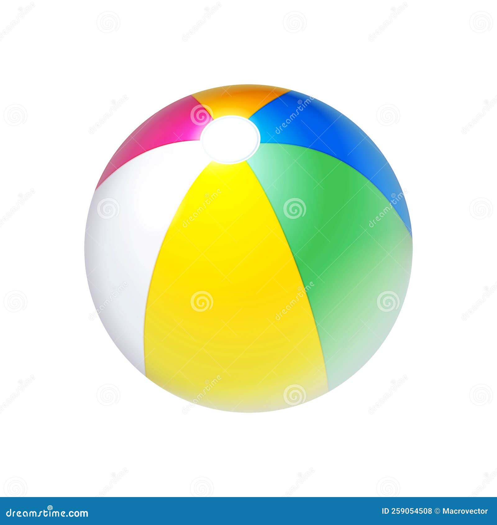 Realistic Inflatable Ball stock vector. Illustration of inflatable ...