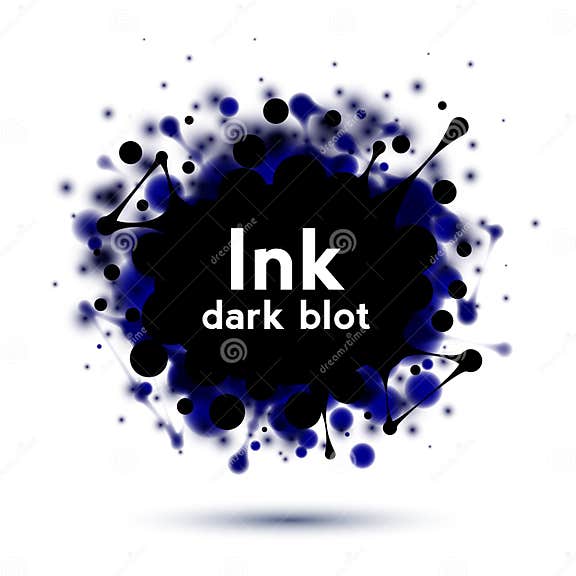 Realistic Ink Splash Banner Stock Illustration - Illustration of design ...