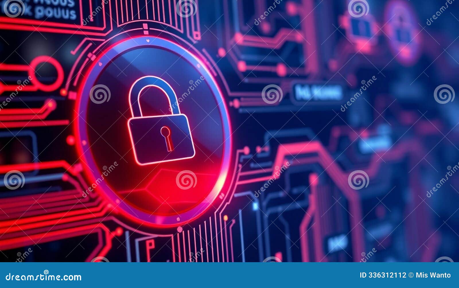 Realistic Internet Security Badge Concept for Bussines Stock Photo ...