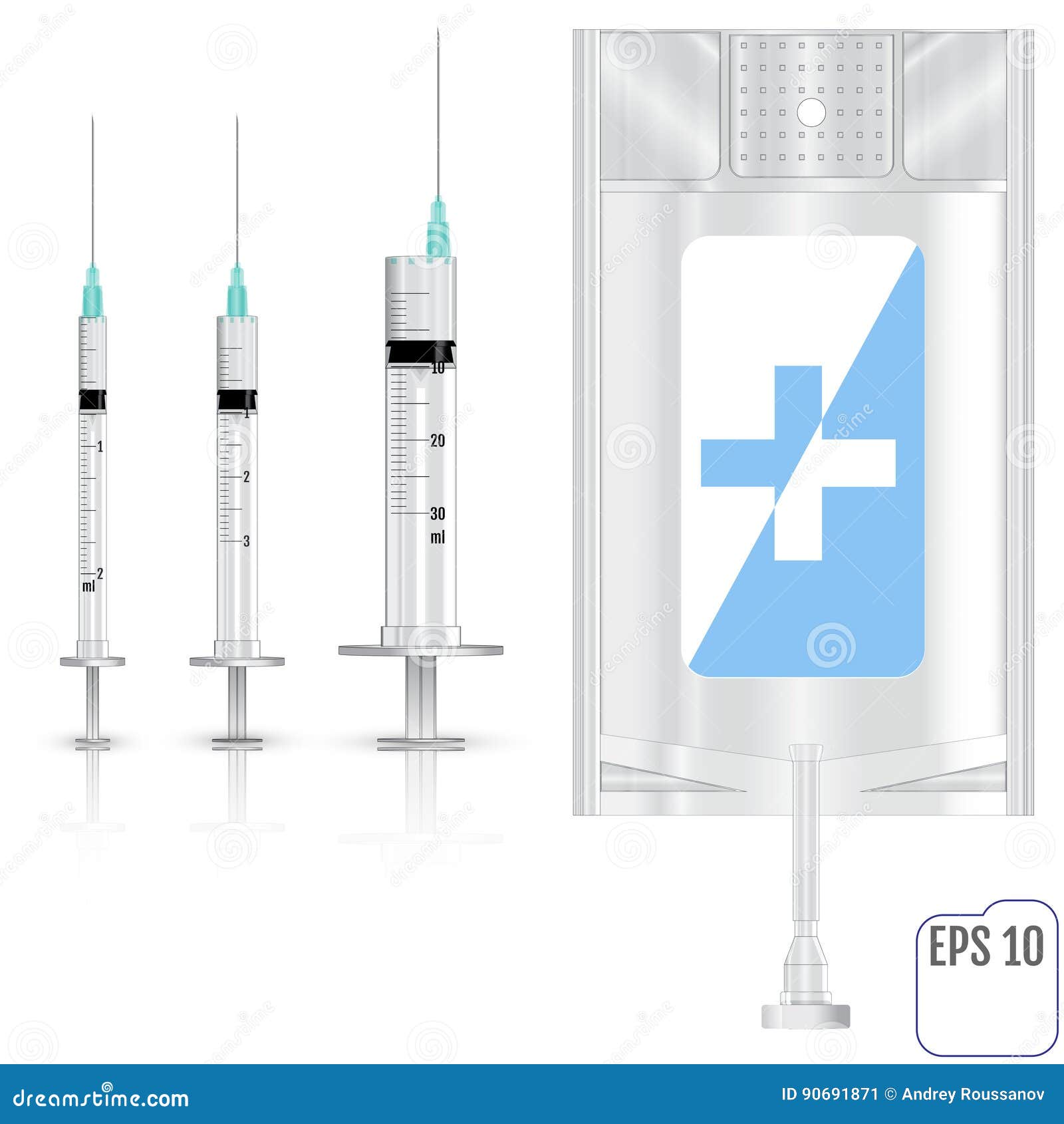 Sterile, Intravenous, Intramuscular Injection Icon Vector Illustration ...