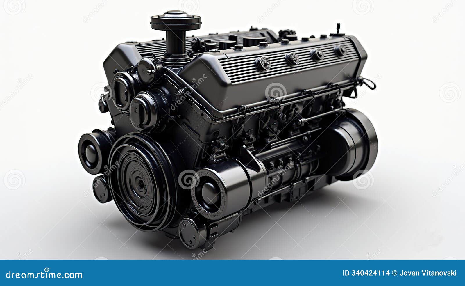 Realistic Isolated Engine Rendering with Intricate Mechanical Details ...