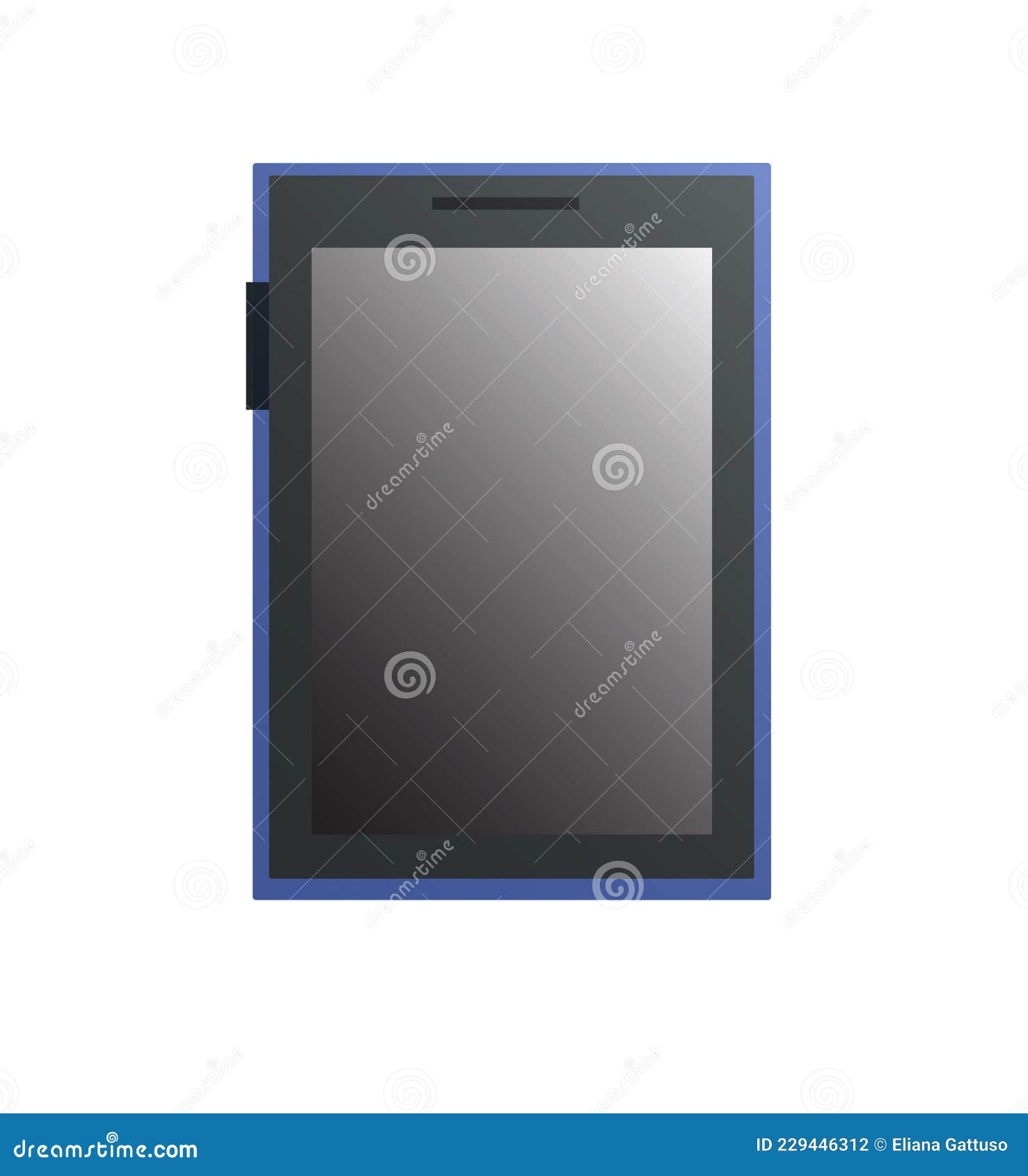 Realistic Isolated Tablet Icon on White Background. Stock Vector ...