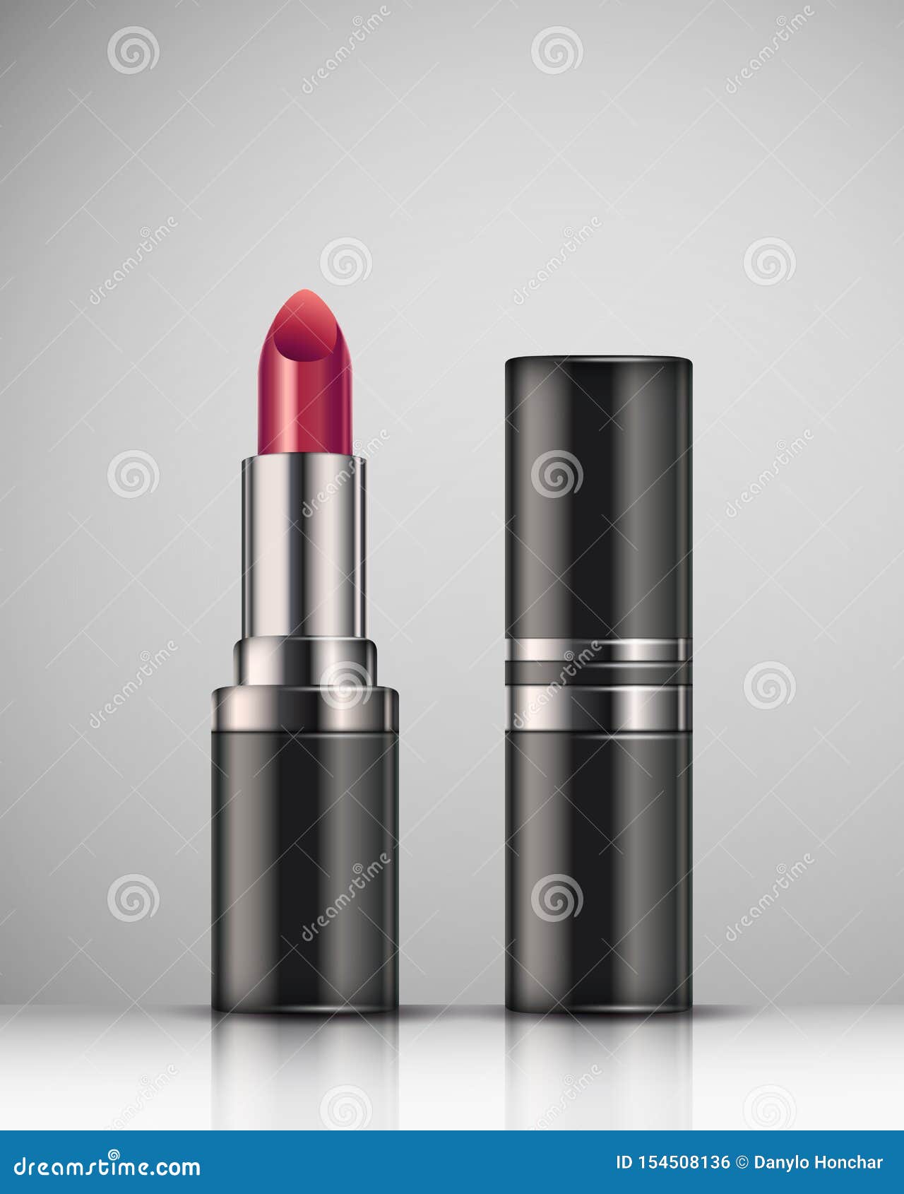 Vector Illustration of Lipstick on a Abstract Background. Stock Vector ...
