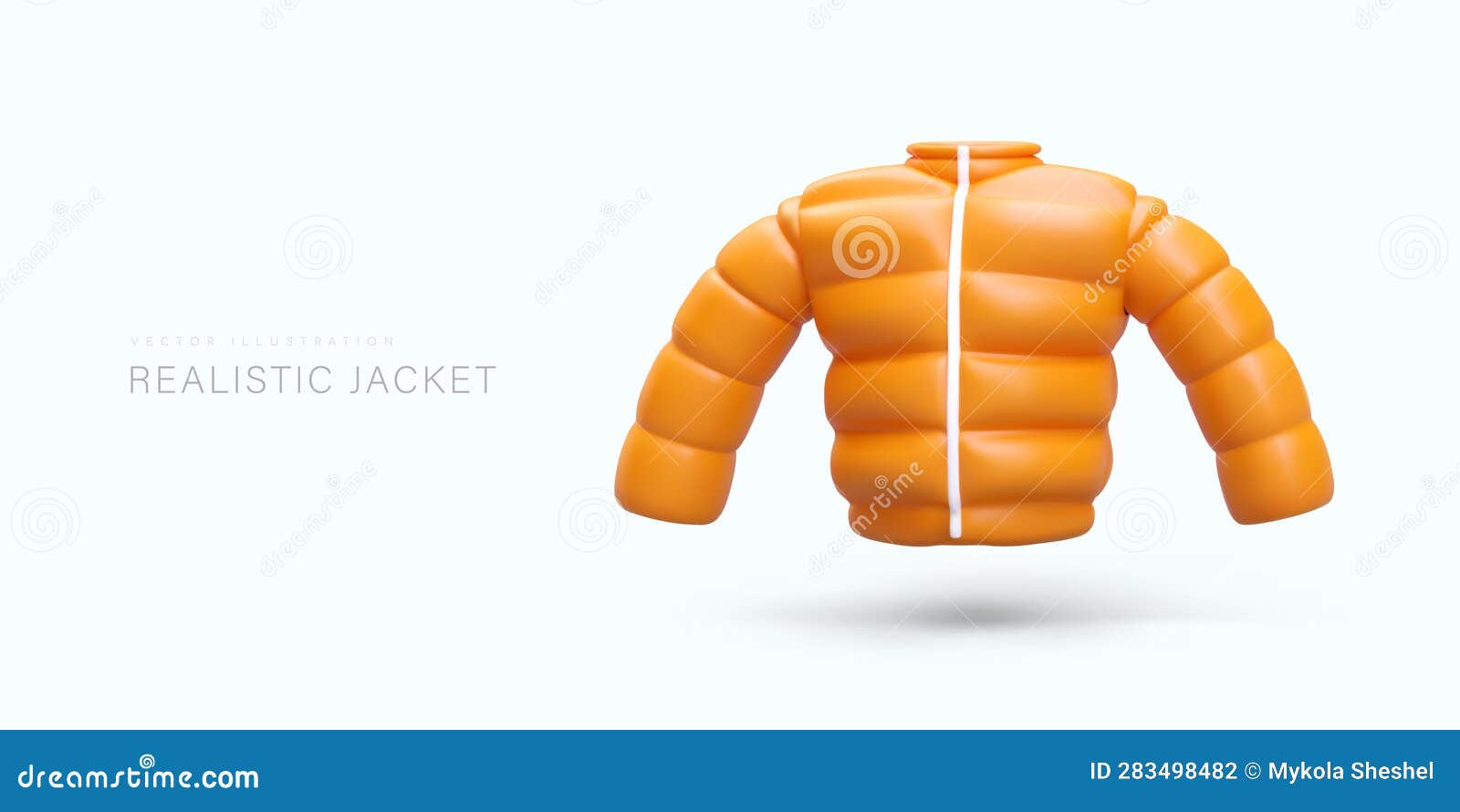 Realistic Jacket Mockup Set Cartoon Vector | CartoonDealer.com #264599287