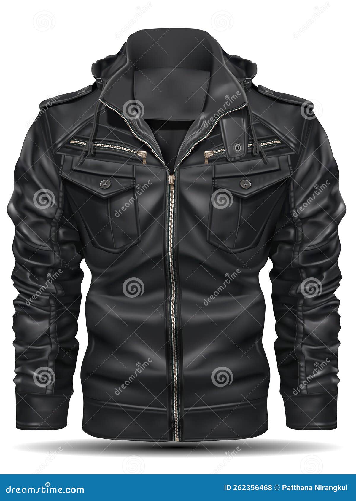 Realistic Jacket Mockup Set Cartoon Vector | CartoonDealer.com #264599287