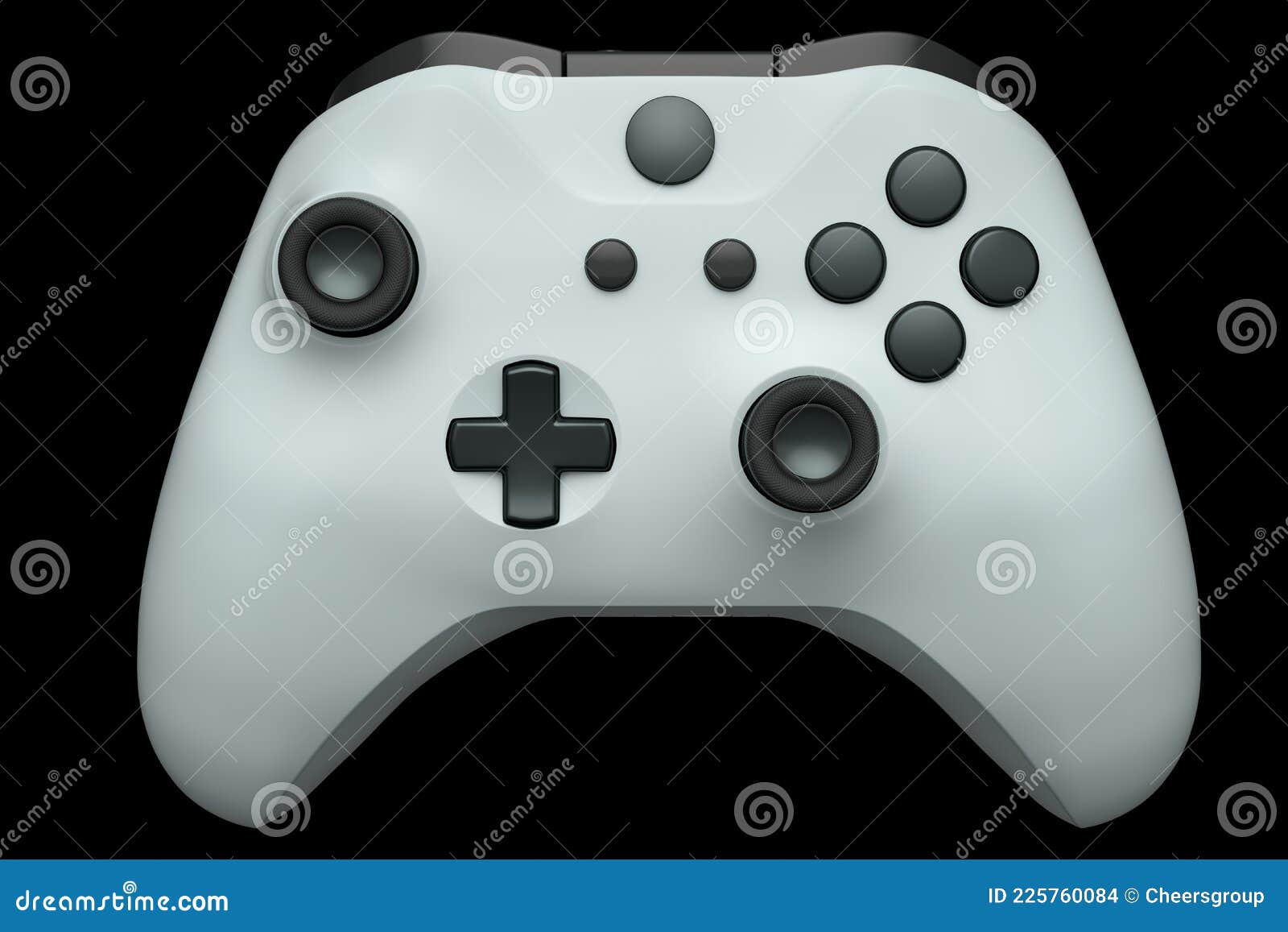 Realistic Joystick For Video Game Controller On Black Background ...