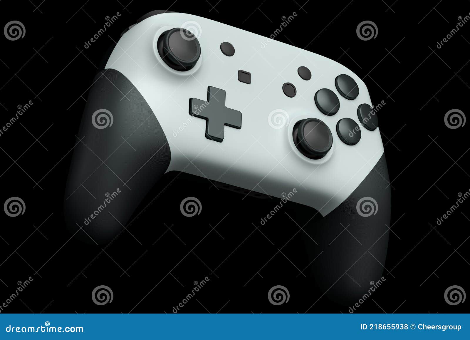 Realistic Joystick For Video Game Controller On Black Background ...