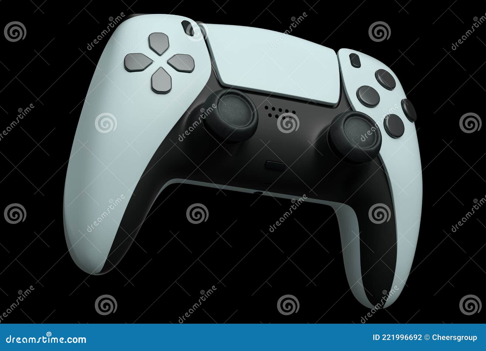 Realistic Joystick For Video Game Controller On Black Background ...