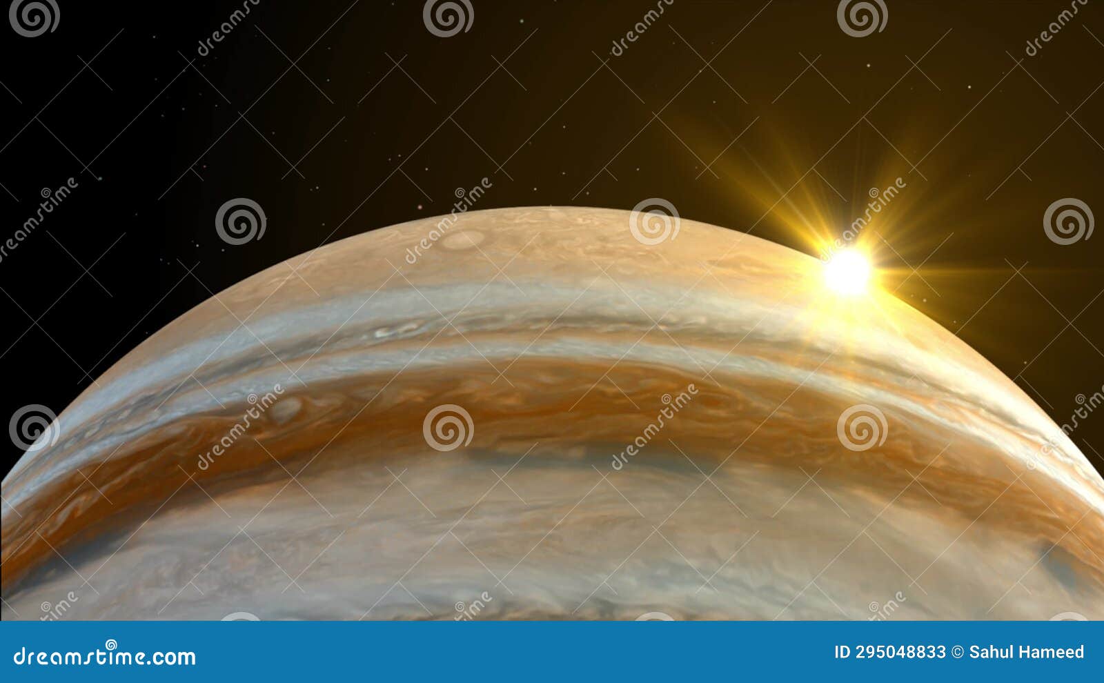 Realistic Jupiter Planet Animation with Seamless Loop Stock Video ...