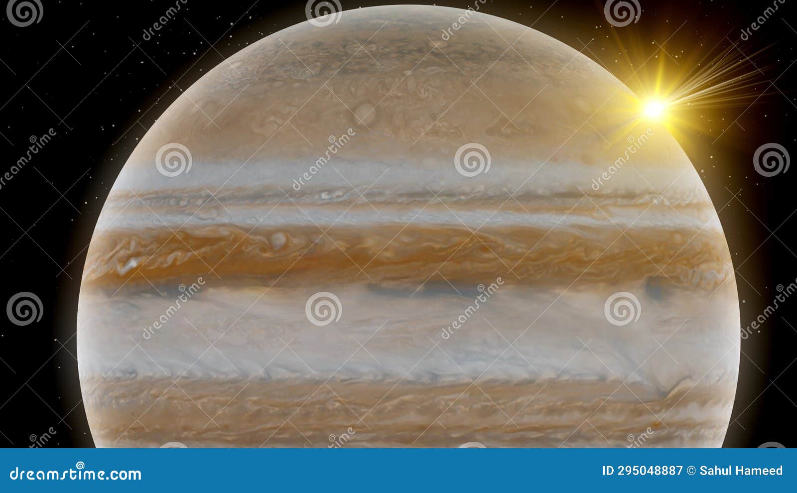 Realistic Jupiter Planet Animation with Seamless Loop Stock Video ...