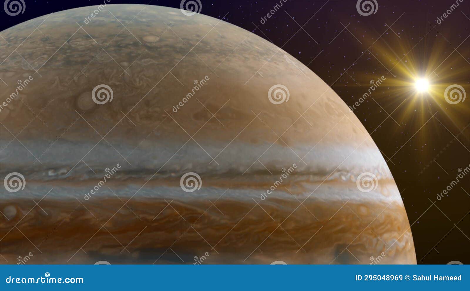 Realistic Jupiter Planet Animation with Seamless Loop Stock Video ...