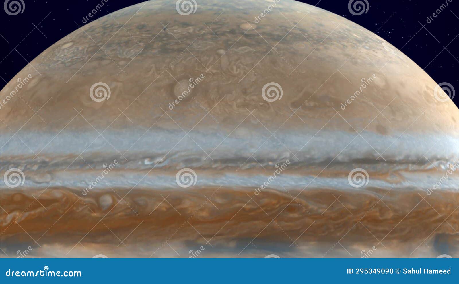 Realistic Jupiter Planet Animation with Seamless Loop Stock Footage ...