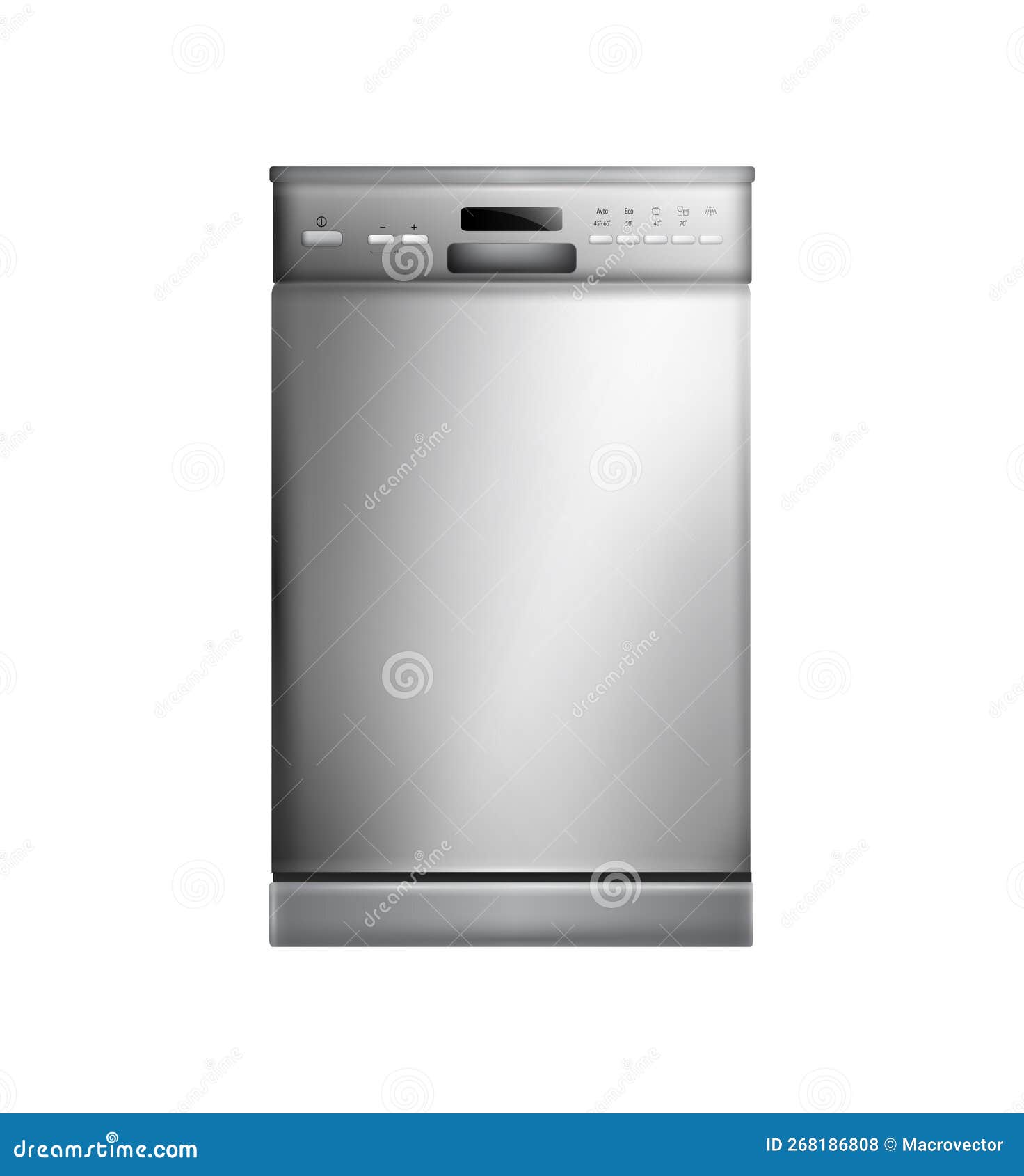 Realistic Kitchen Dishwasher Composition Stock Vector - Illustration of ...