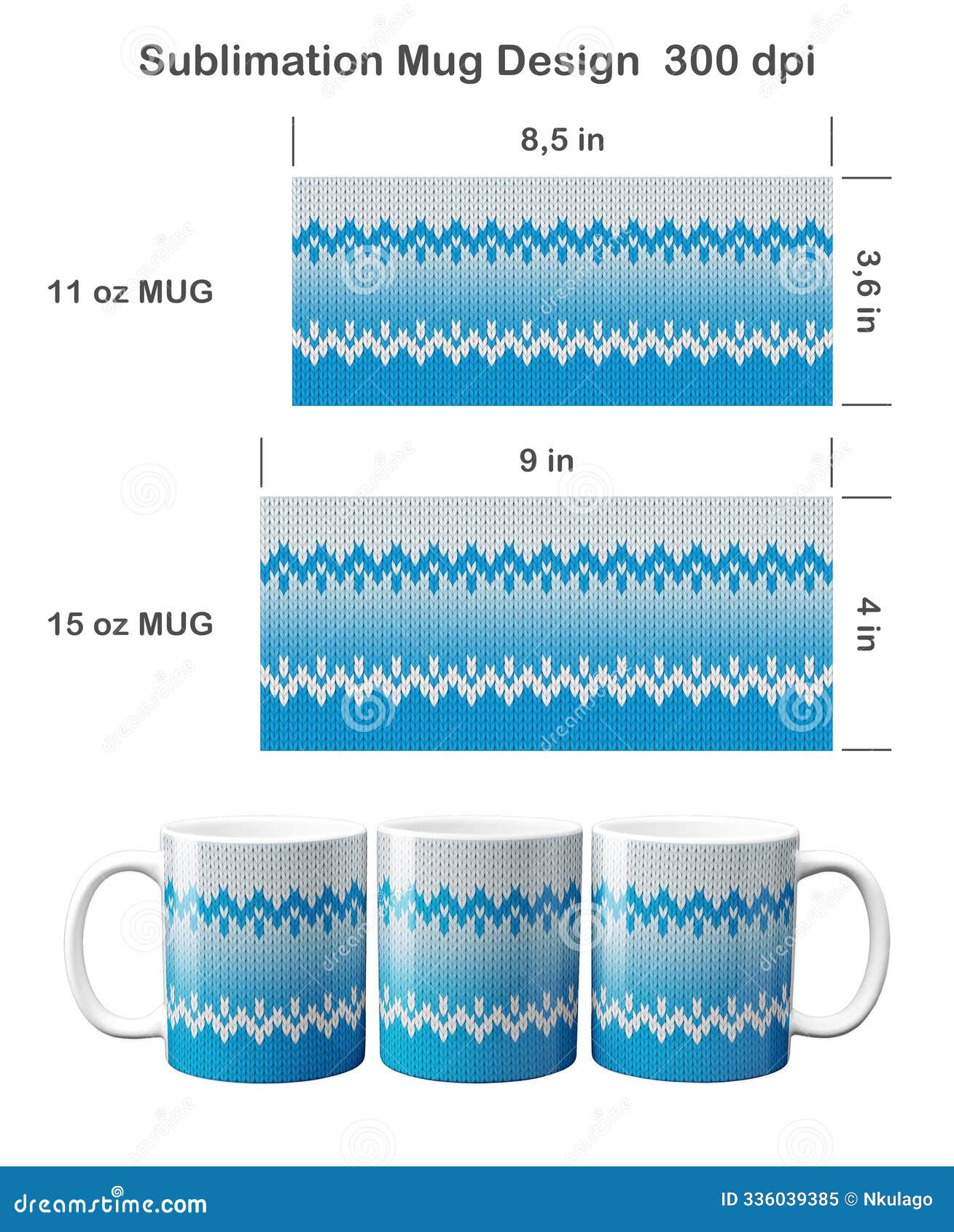 Realistic Knitted Ombre Pattern. Seamless Sublimation Template For 20 ...