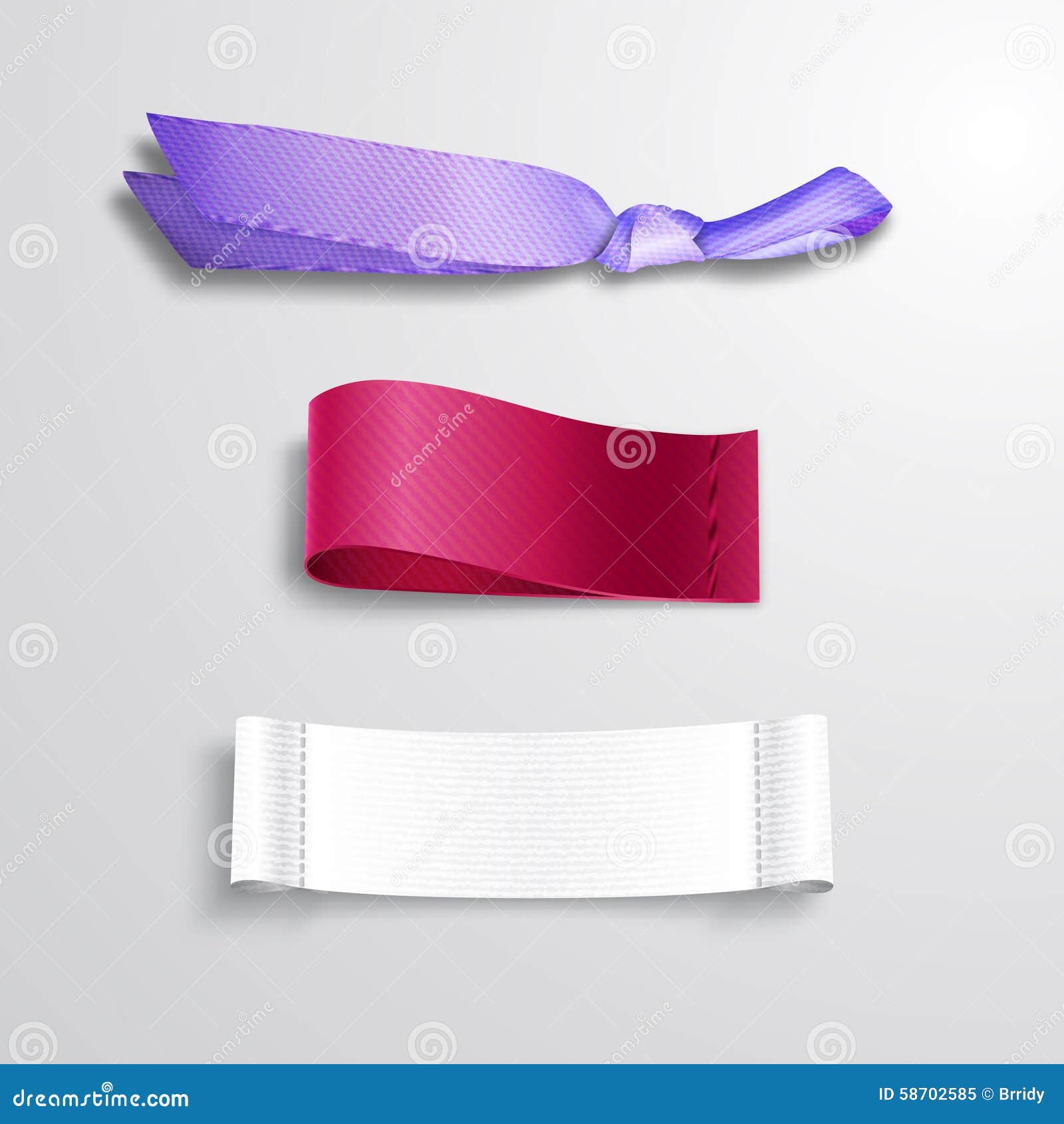 Two Realistic Labels With Shadows. Vector Illustration | CartoonDealer ...