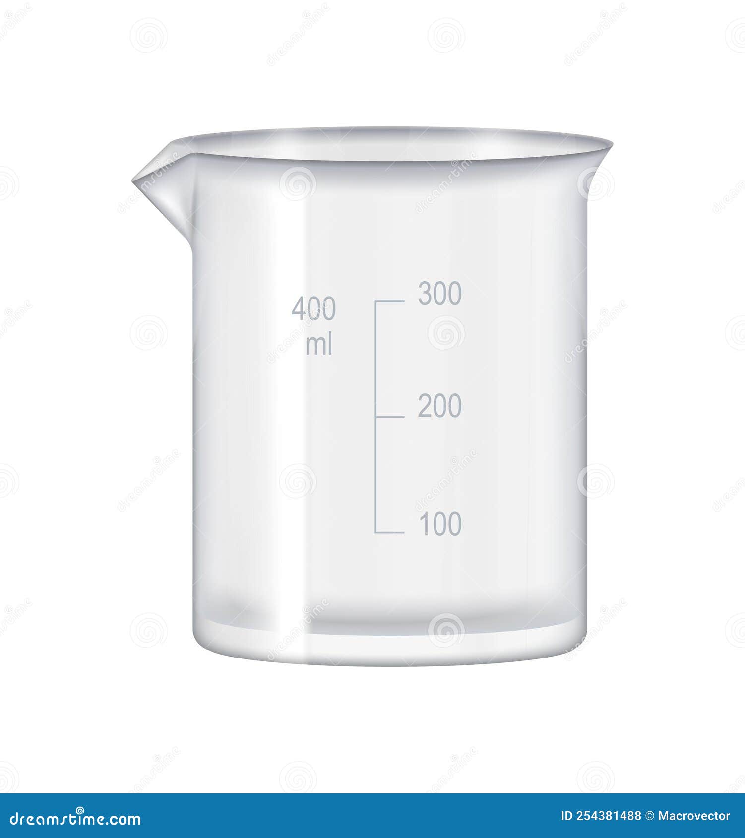Realistic Beaker Illustration Stock Vector - Illustration of icon ...