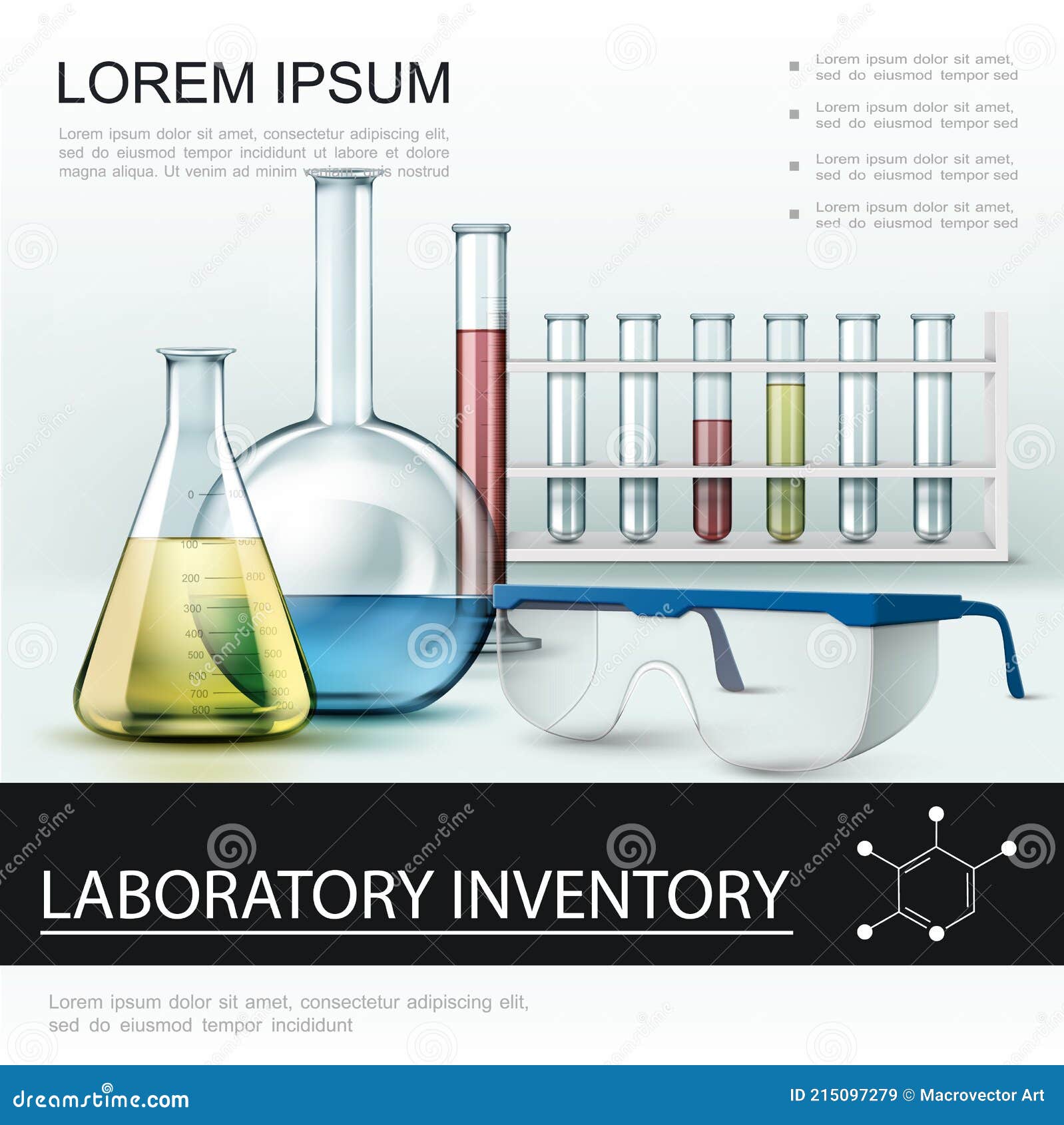 Realistic Laboratory Inventory Poster Stock Vector - Illustration of ...