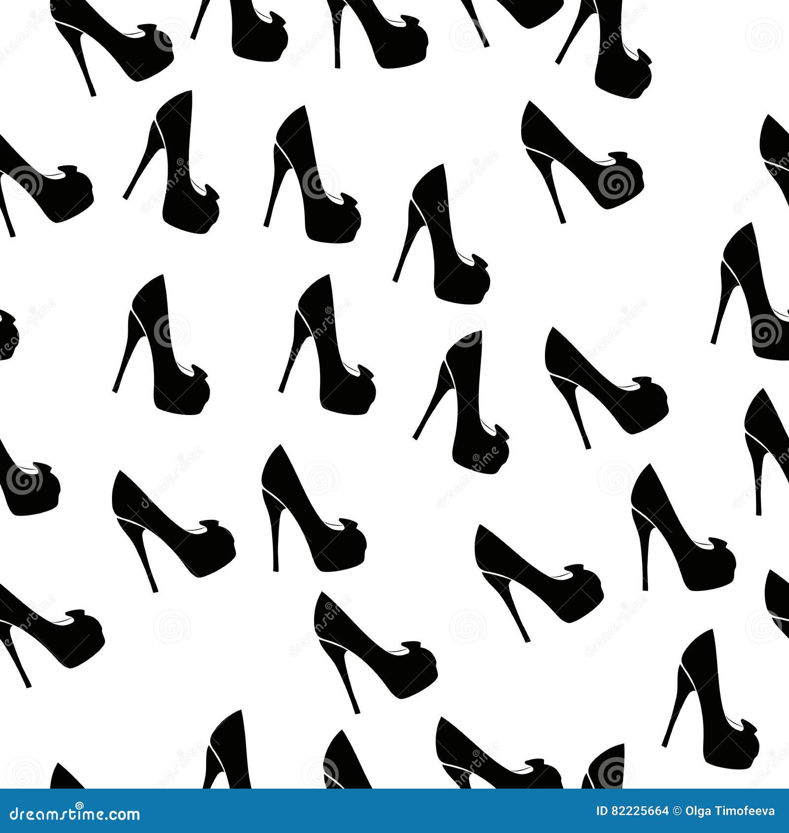 Realistic ladies shoe. stock vector. Illustration of footwear - 82225664