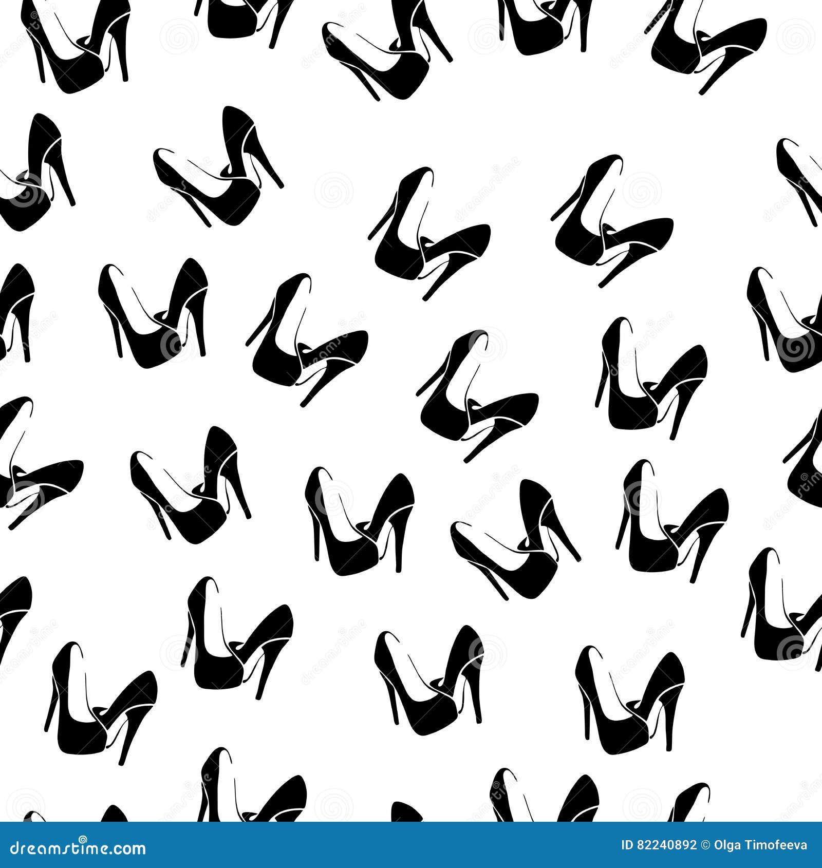 Realistic ladies shoe. stock vector. Illustration of pattern - 82240892