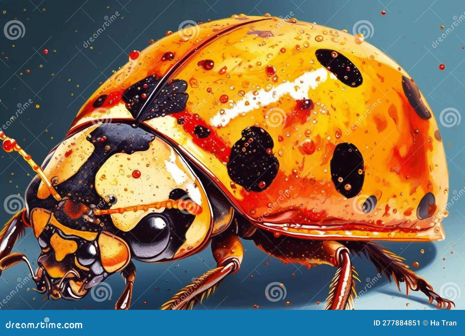 Realistic Ladybug On A White Background, Ladybird For Design And ...