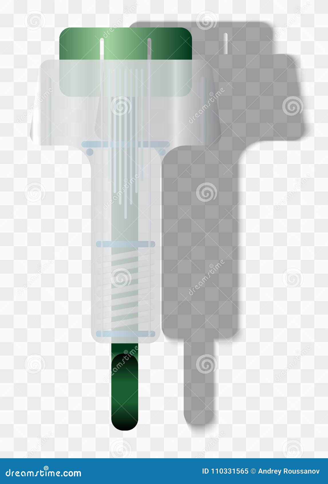 A Realistic Lancet On A Transparent Background. Vector Illustration ...