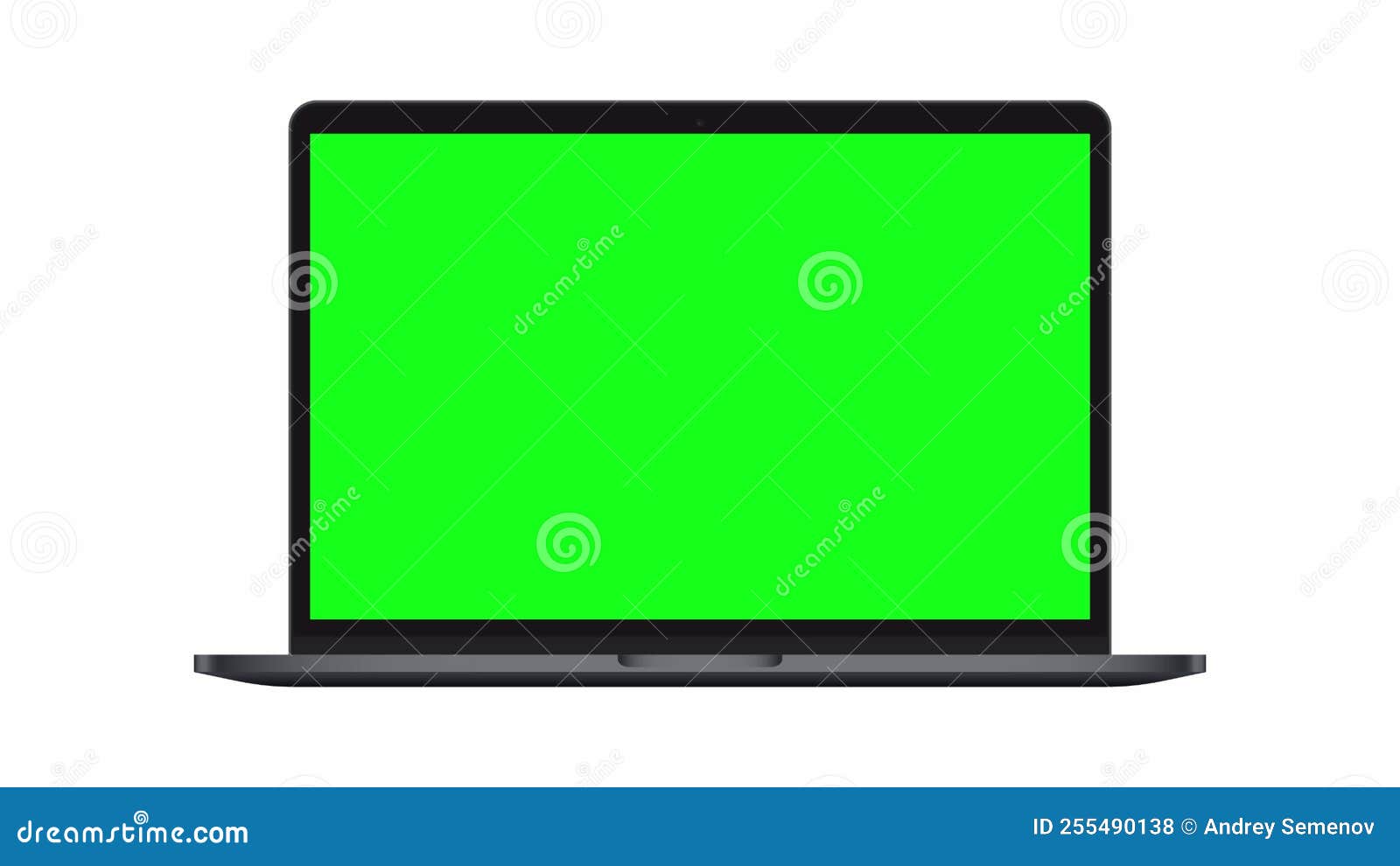 Realistic Laptop with Empty Screen on Transparent Background. Stock ...