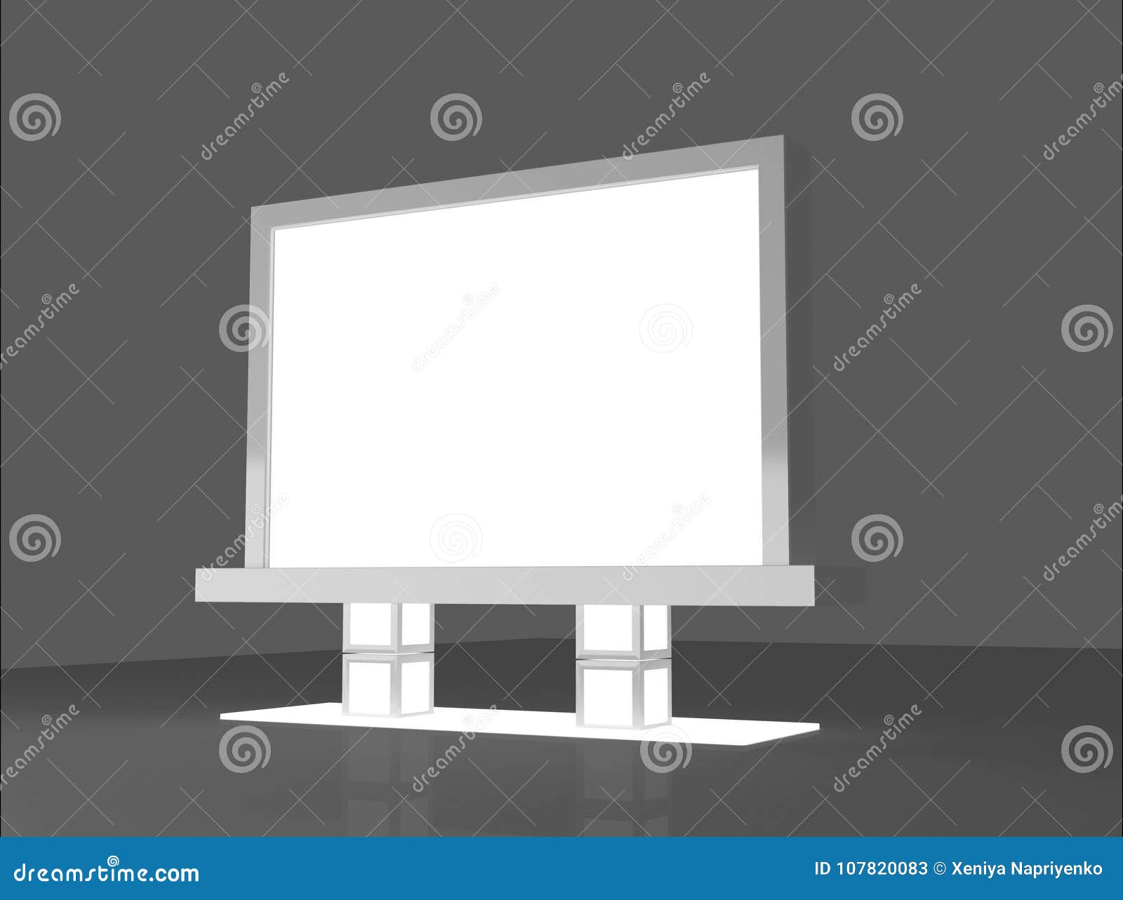 Realistic Light Box Template Design Stock Illustration - Illustration ...