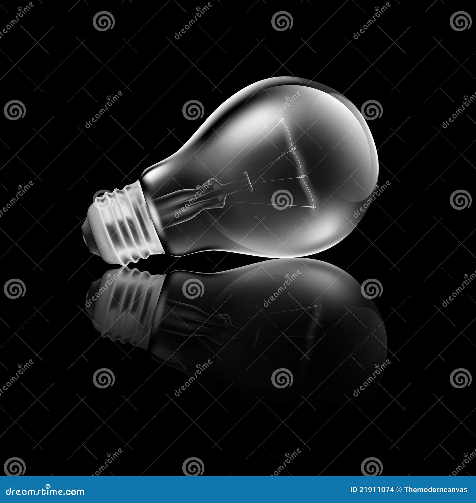 Realistic Light Bulb Reflection Stock Vector - Illustration of ...