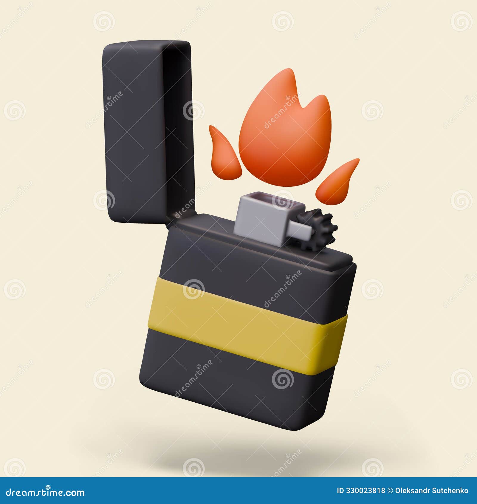 Realistic Lighter - Business Infographic And Marketing Icon. Vector ...
