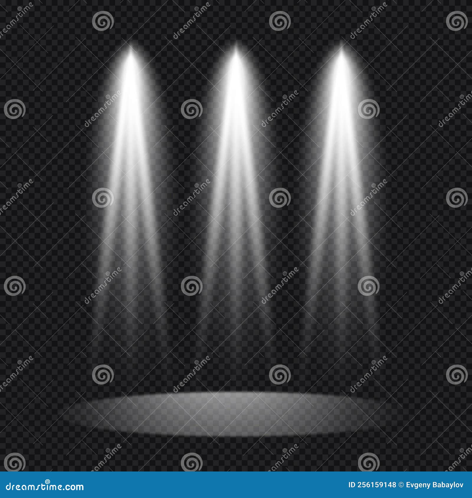 Realistic Lighting, Light Rays on a Dark Background - Vector Stock ...