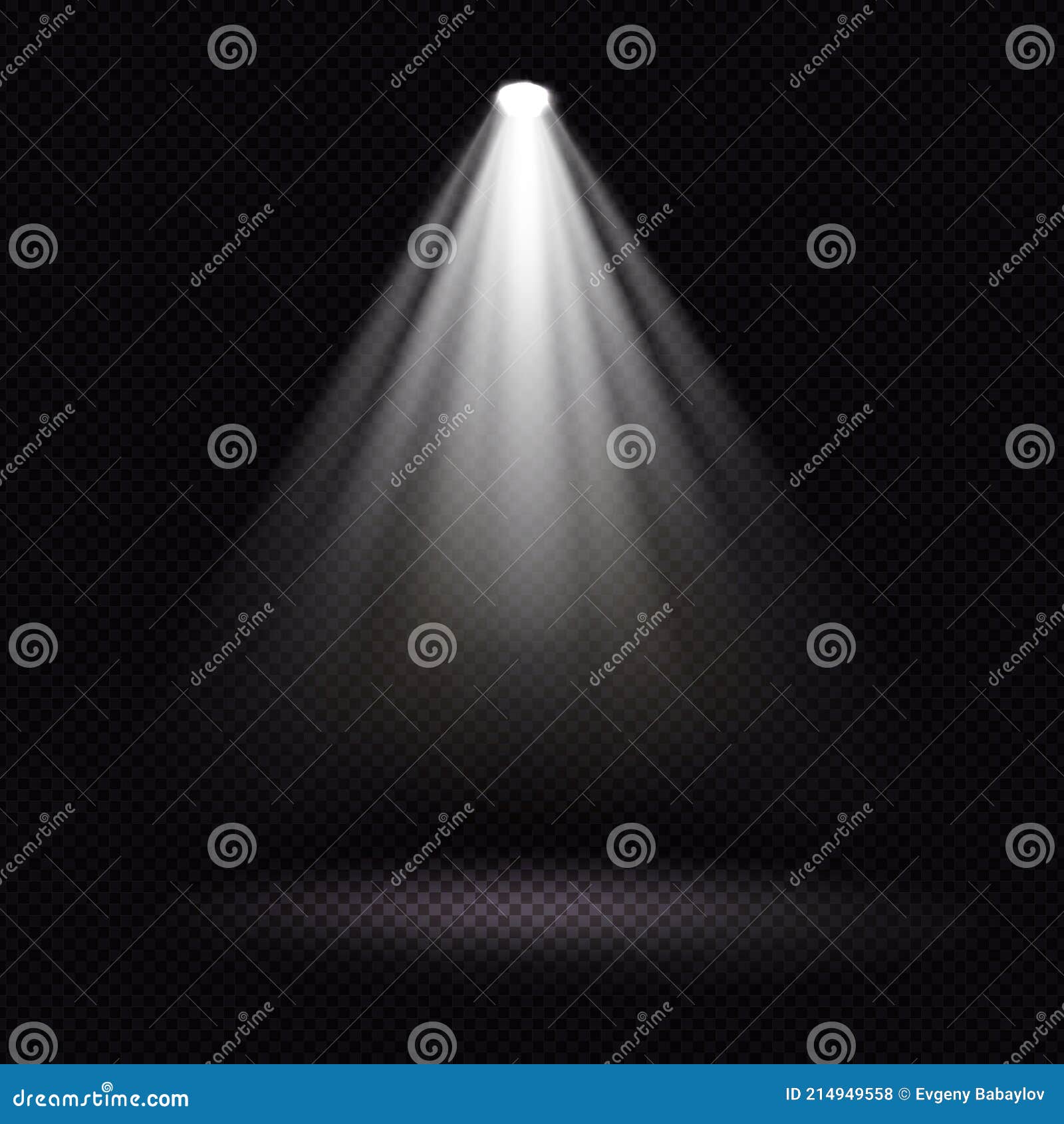Realistic Lighting, Light Rays on a Dark Background - Vector Stock ...