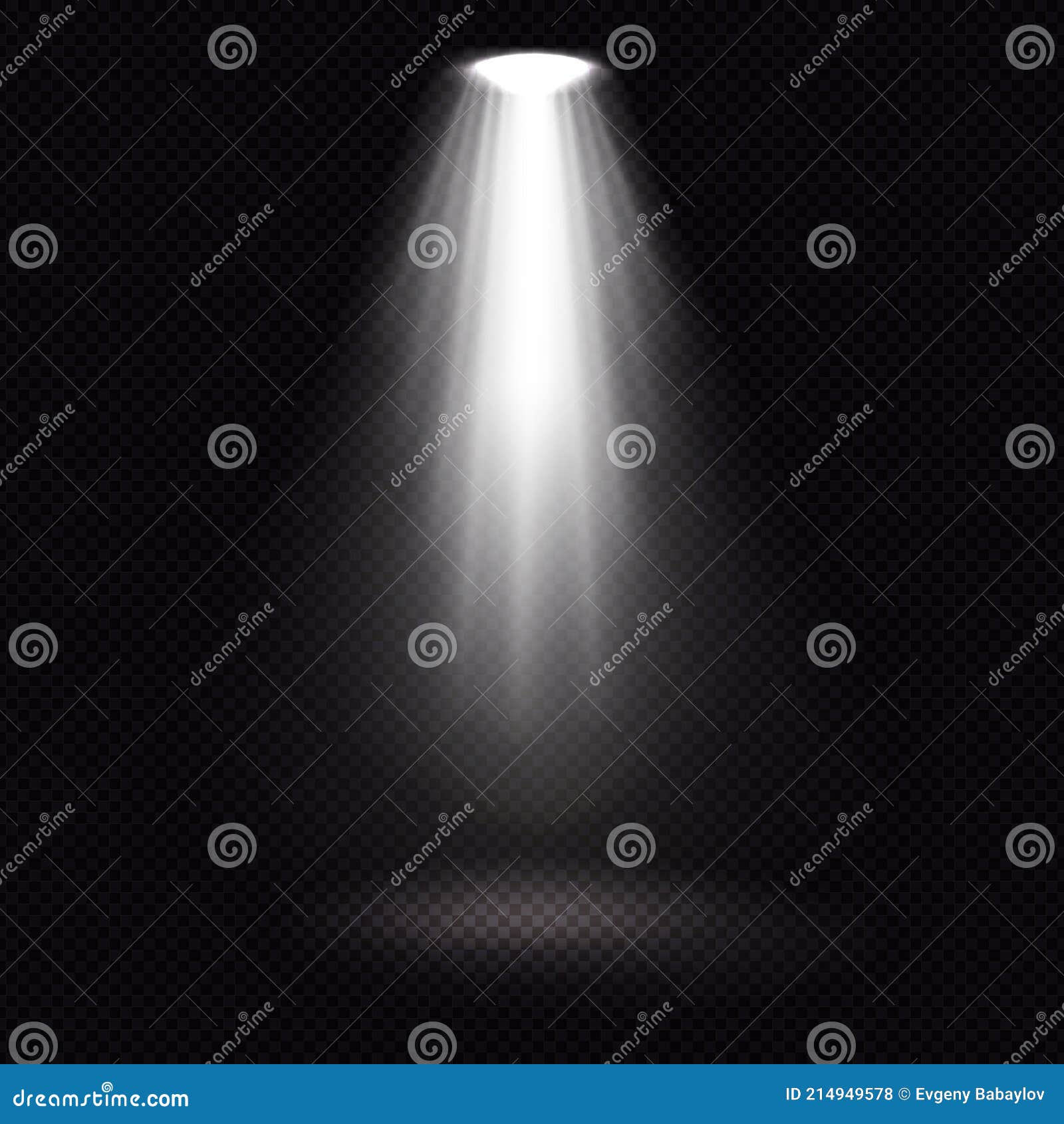 Realistic Lighting, Light Rays on a Dark Background - Vector Stock ...