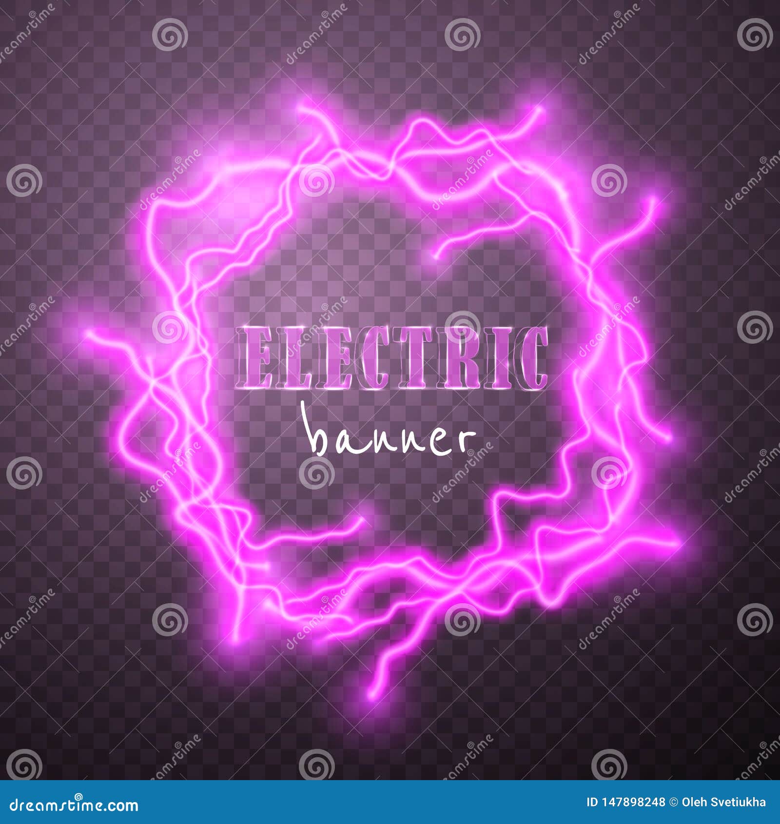 Realistic Lightnings. Electricity Thunder Light Storm Flash ...