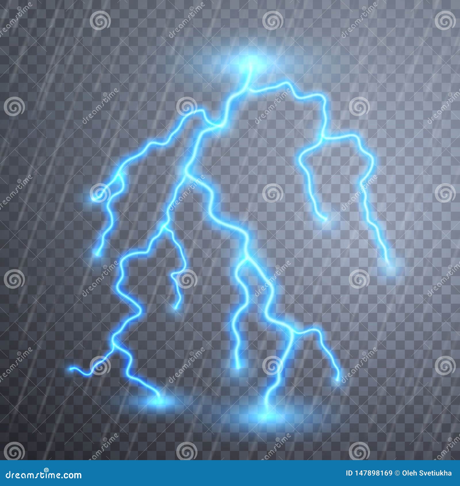 Realistic Lightnings With Transparency For Design. Thunder-storm And ... Realistic Lightnings With Transparency For Design. Thunder-storm And ...