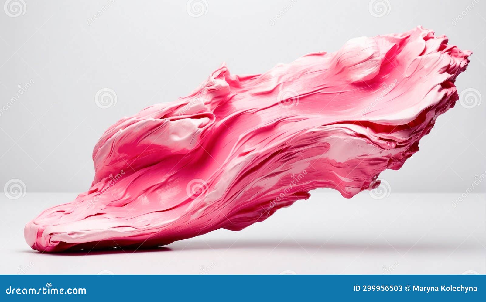 Realistic Liquid Pink Splash. Volumetric Splashes of Pink Acrylic Paint ...