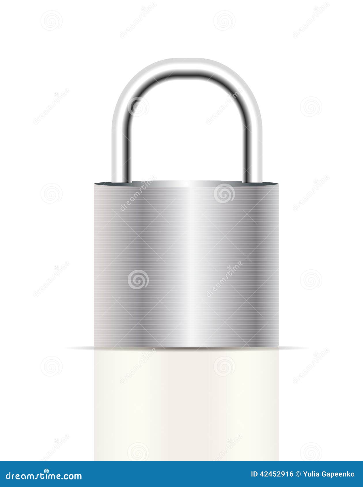 Realistic Lock Sign Vector Illustration Stock Vector - Illustration of ...