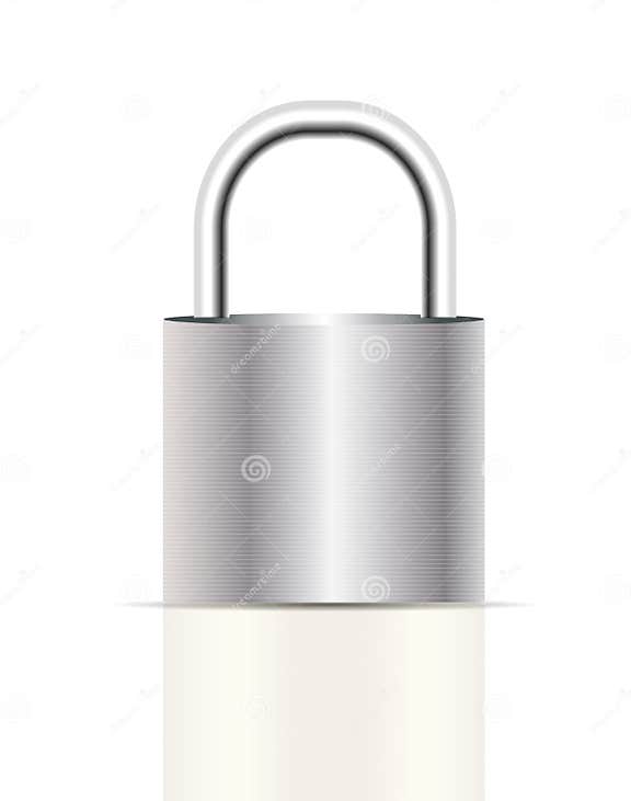 Realistic Lock Sign Vector Illustration Stock Vector - Illustration of ...
