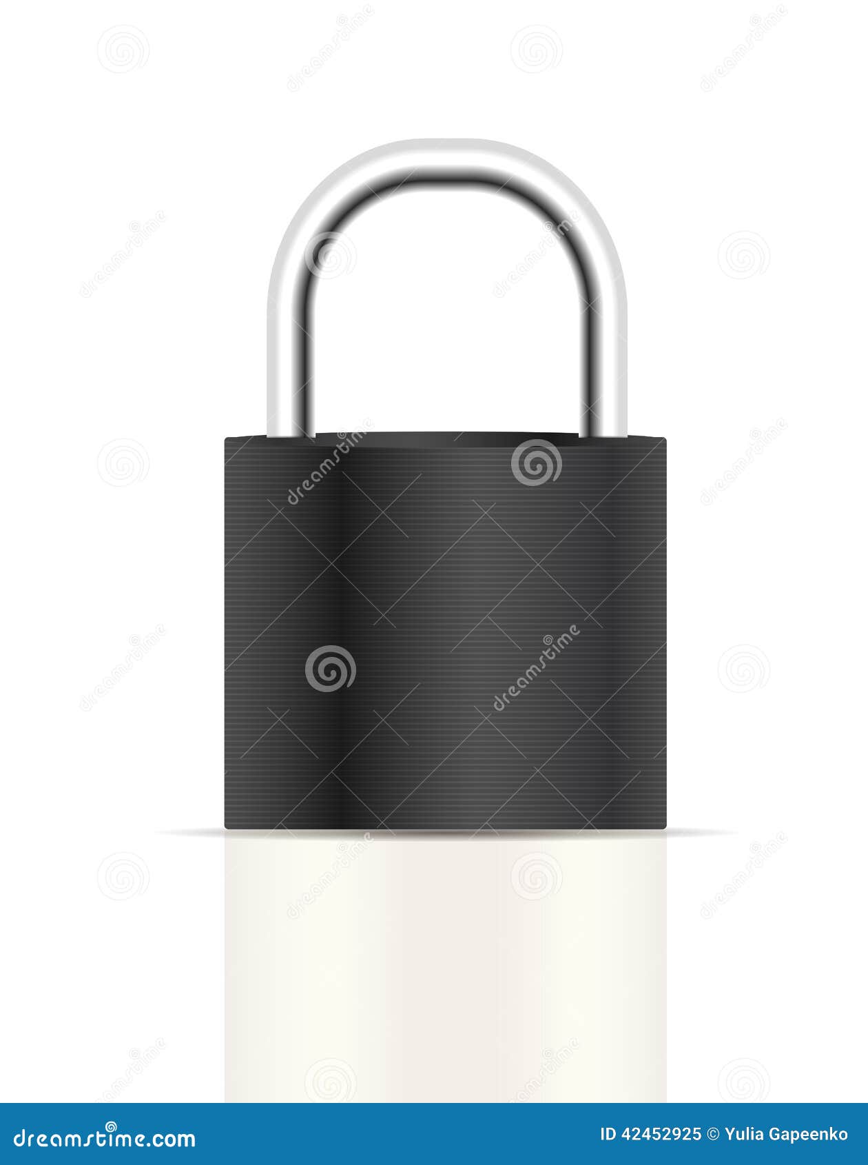 Realistic Lock Sign Vector Illustration Stock Vector - Illustration of ...