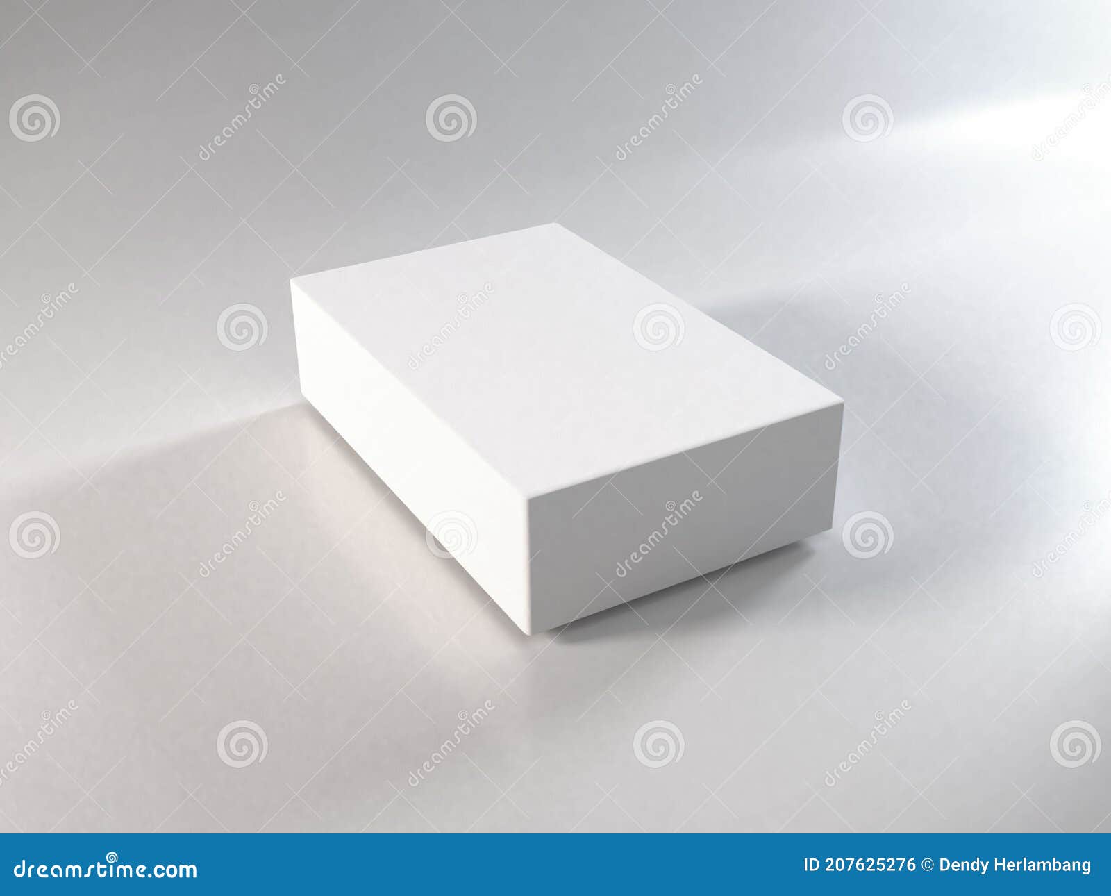 Realistic Long Box Packaging Mockup Template Stock Illustration ...
