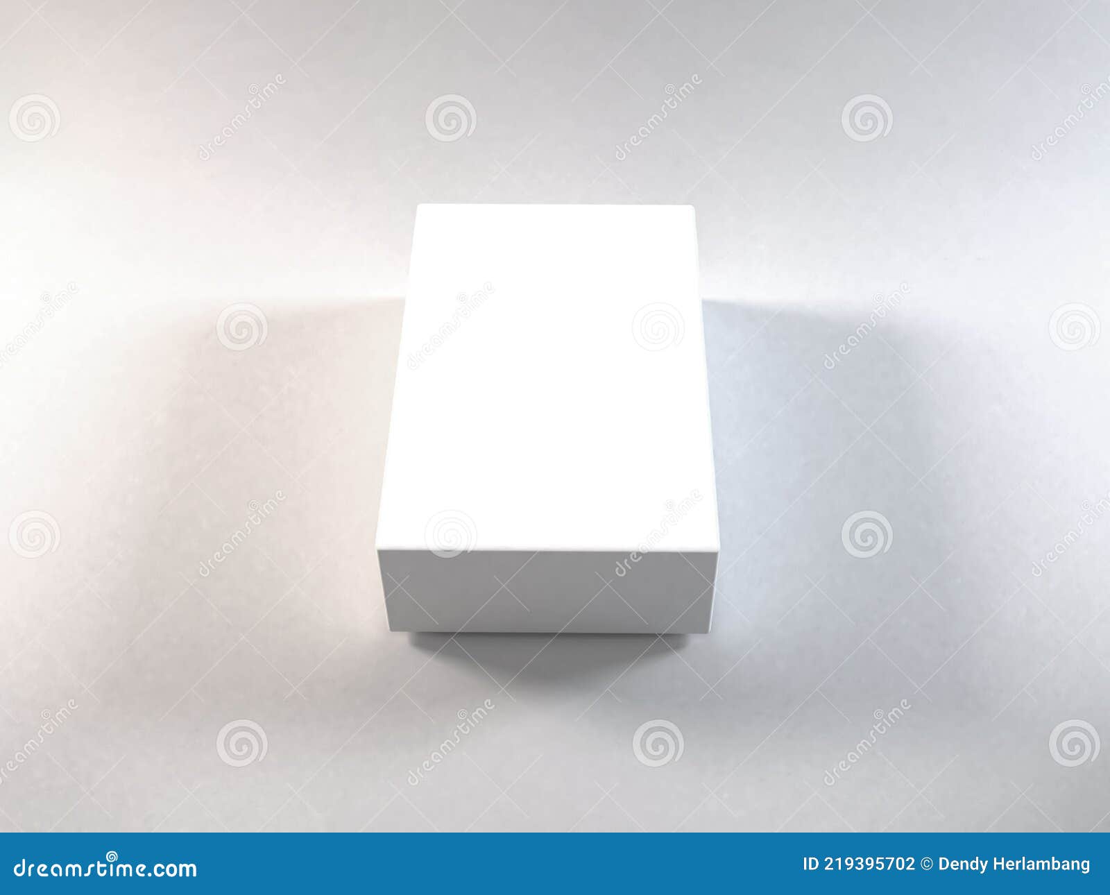 Realistic Long Box Packaging Mockup Template Stock Illustration ...