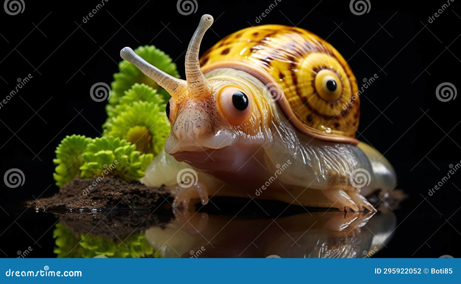 Realistic Looking Alien Lifeform Snail Creature Xenomorph with Dramatic ...