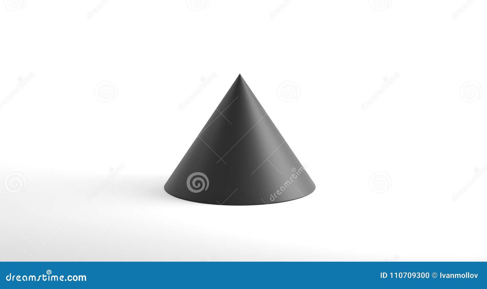 Realistic Looking Geometric Cone Object Stock Illustration ...