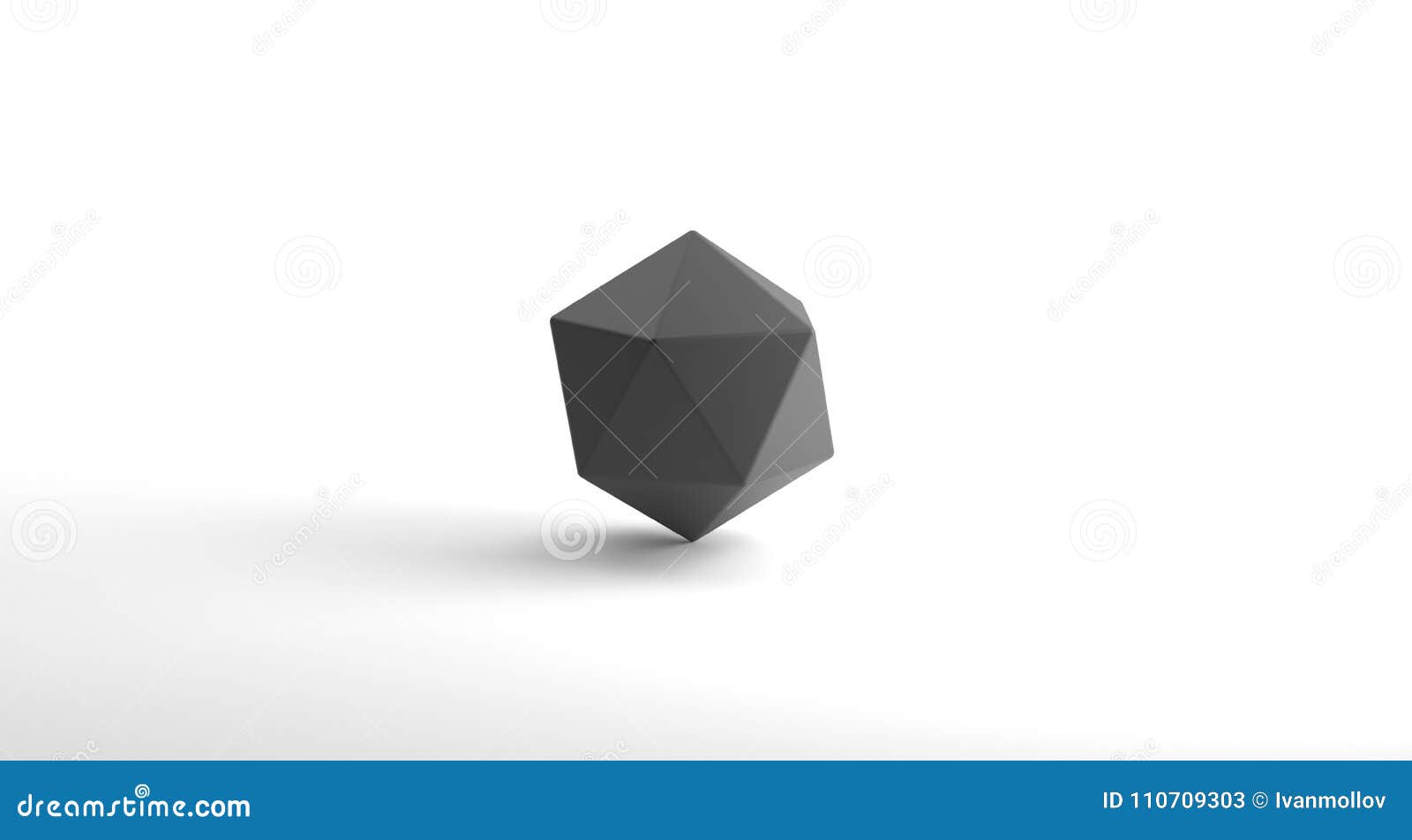 Realistic Looking Geometric Low Poly Sphere Object Stock Illustration ...